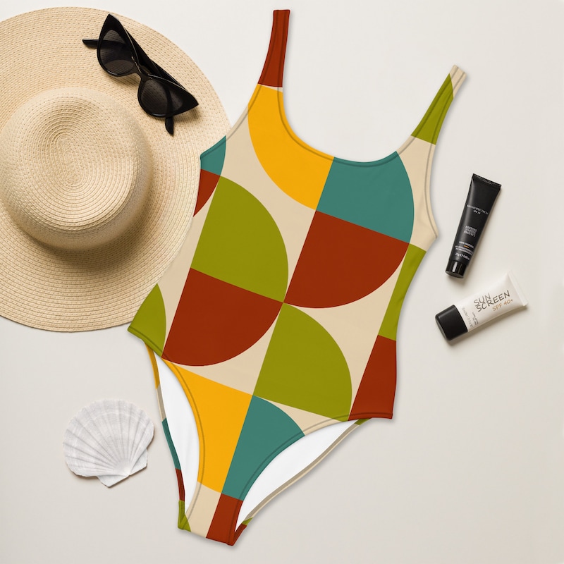 Retro One Piece Swimsuit - Etsy