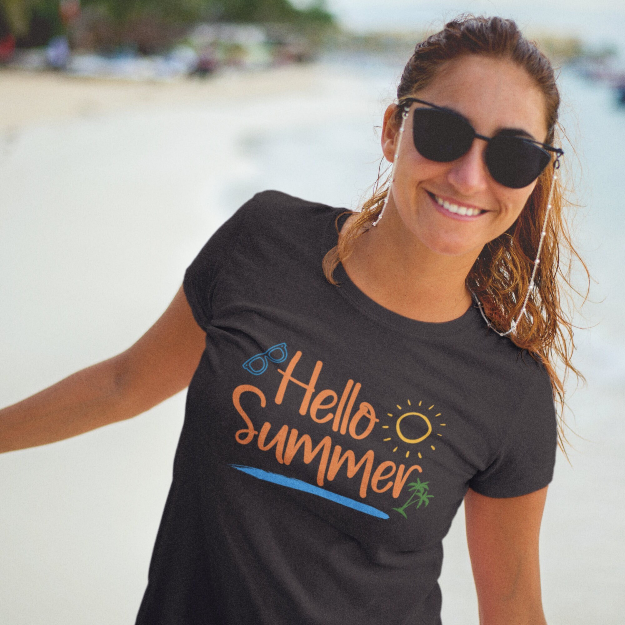 Hello Summer Shirt for Women Beach Summer Vacation Shirt - Etsy UK