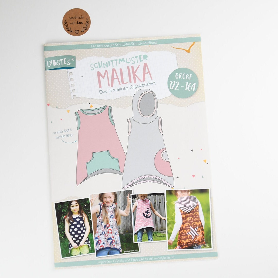 Paper Sewing Pattern Lybstes Malika Kids Sizes 122-164 - Etsy