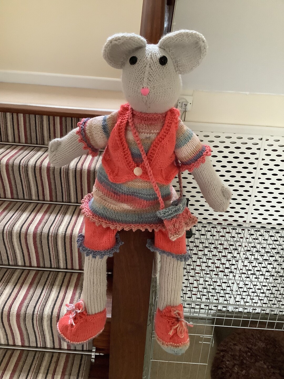 Maisy the Individually Designed Hand Knitted Soft Toy Mouse - Etsy