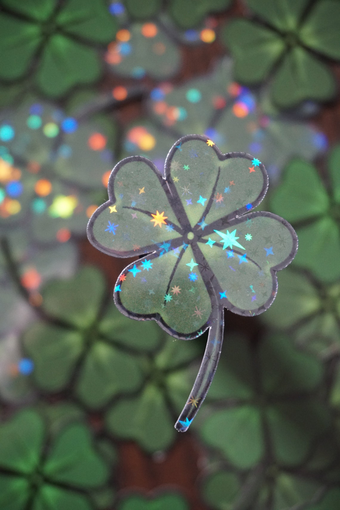 5 Pack 4 Leaf Clover Vinyl Stickers - Etsy