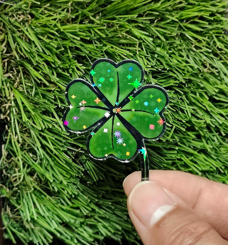 5 Pack 4 Leaf Clover Vinyl Stickers - Etsy