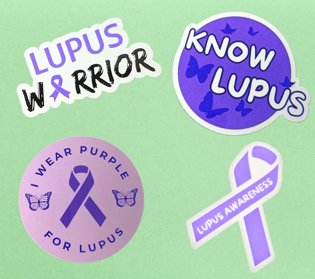 Lupus Awareness Water & Tear Resistant Vinyl Sticker, Lupus Stickers ...