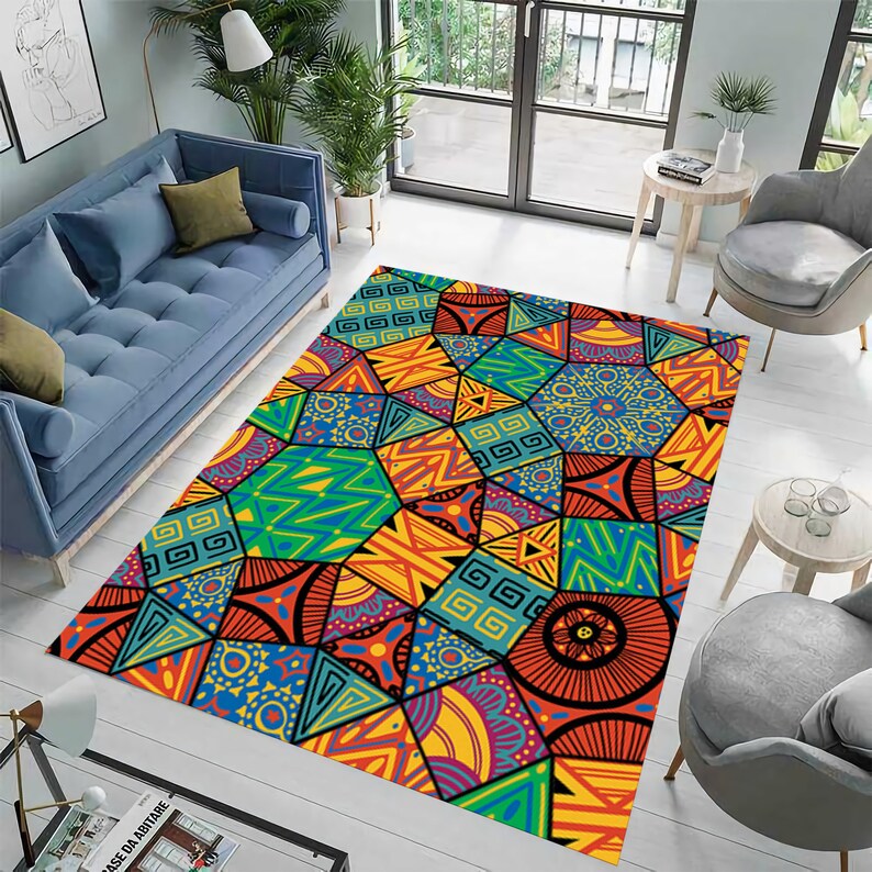 African Pattern Rug,home Decor Rug,area Rug,gift Rug, Living Room Rug ...