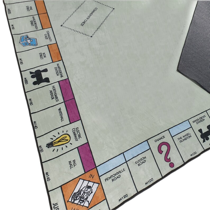 Board Game Rug Monopoly Rug Kids Rug Boy Room Rug Girl - Etsy