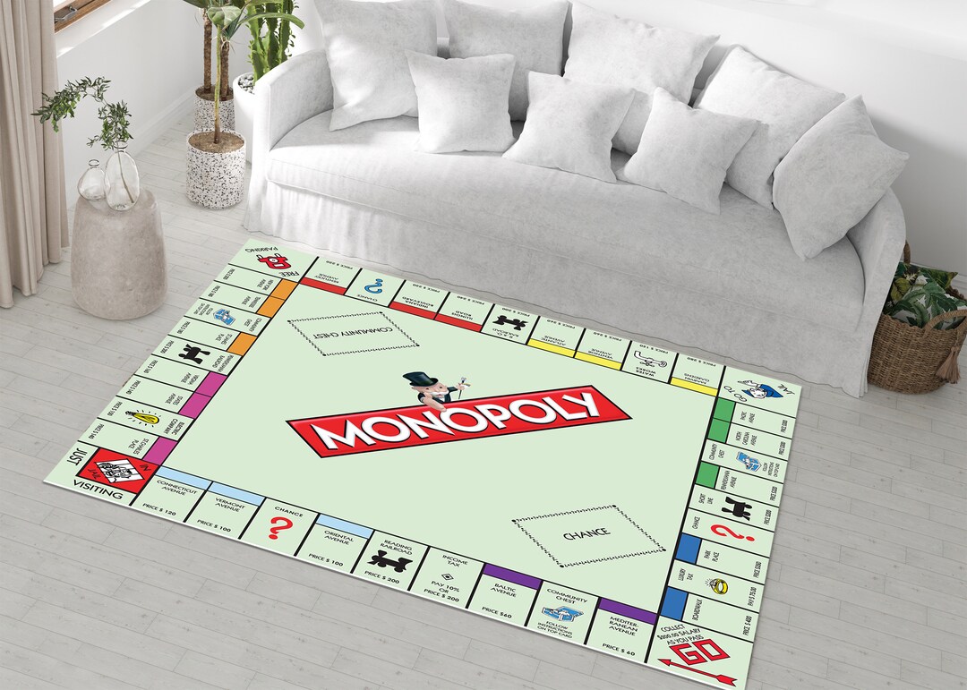 Board Game Rug, Monopoly Rug, Kids Rug, Boy Room Rug, Girl Room Rug ...