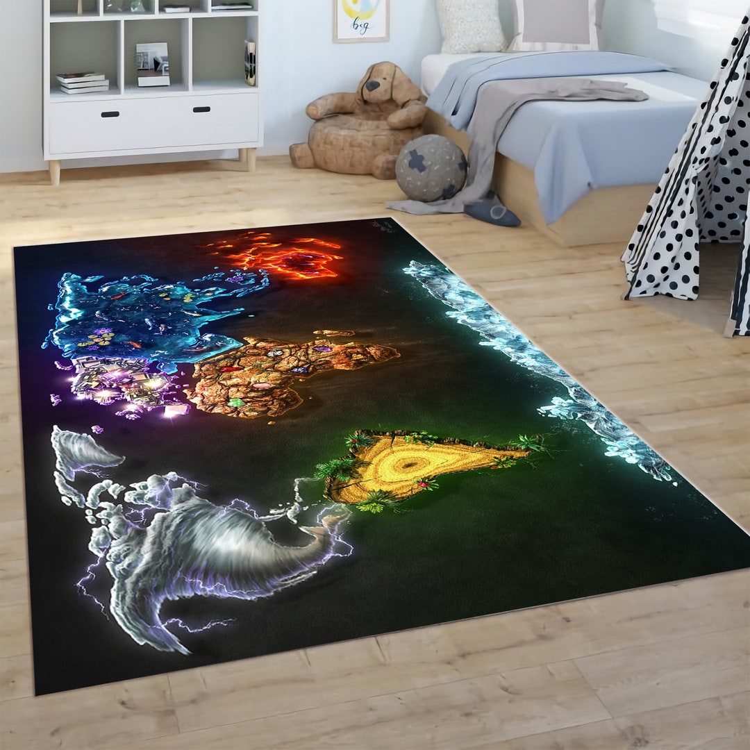 Maps Rug Earth Map Earth Map Rugs Map Retro Map Rug Map - Etsy UK