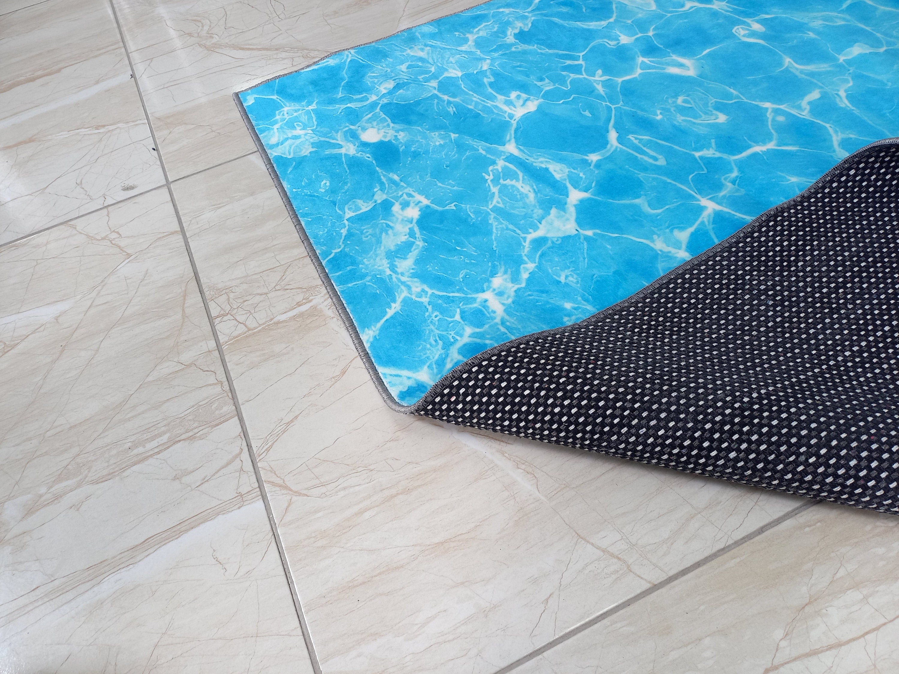 3D Water Rugblue Water Rugbeach Rugcool Water Rugpool - Etsy