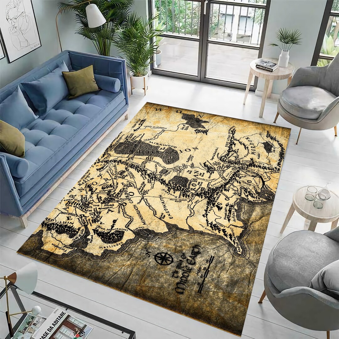 Maps Rug Earth Map Earth Map Rugs Map Retro Map Rug Map - Etsy