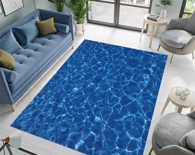 3D Water Rug,blue Water Rug,beach Rug,cool Water Rug,pool Rug,home ...