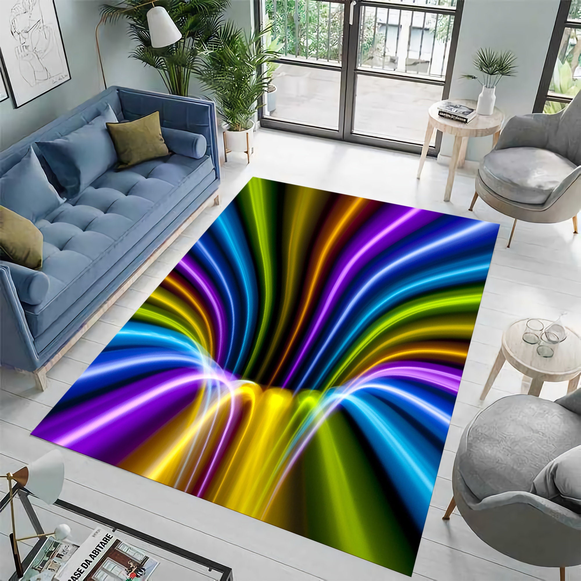 Illusion Rug, Vortex Rug, 3D Vortex Rug, Modern Rug, Area Rug, 3D Art ...