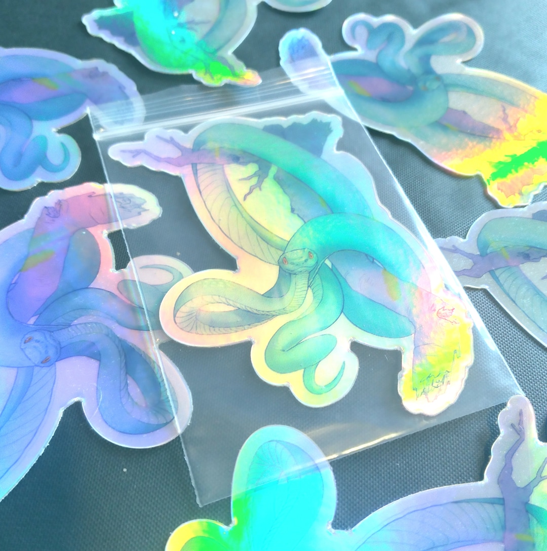LIMITED RUN Holographic Electric Viper Vinyl Sticker - Etsy