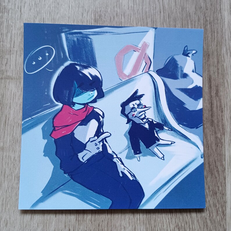 Kris and Spamton From Deltarune / Undertale Wall Art Print - Etsy Australia