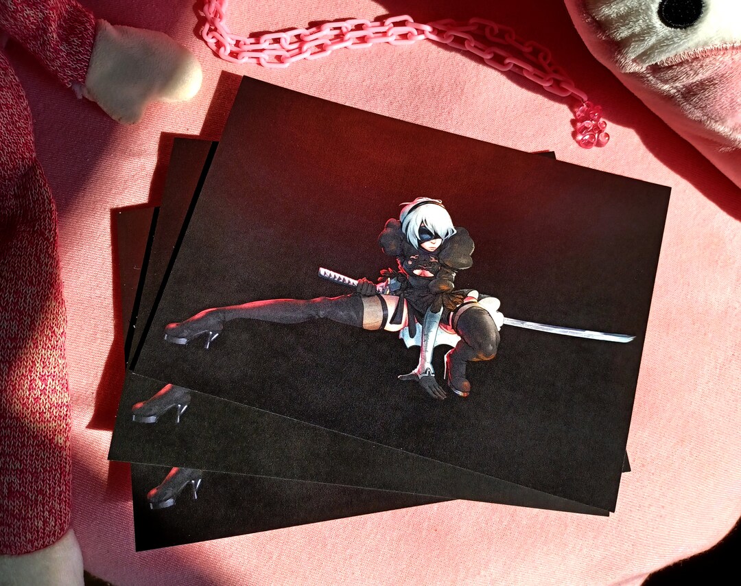 2B From Nier Automata Matte Cardstock 5x7 Wall Art Print - Etsy