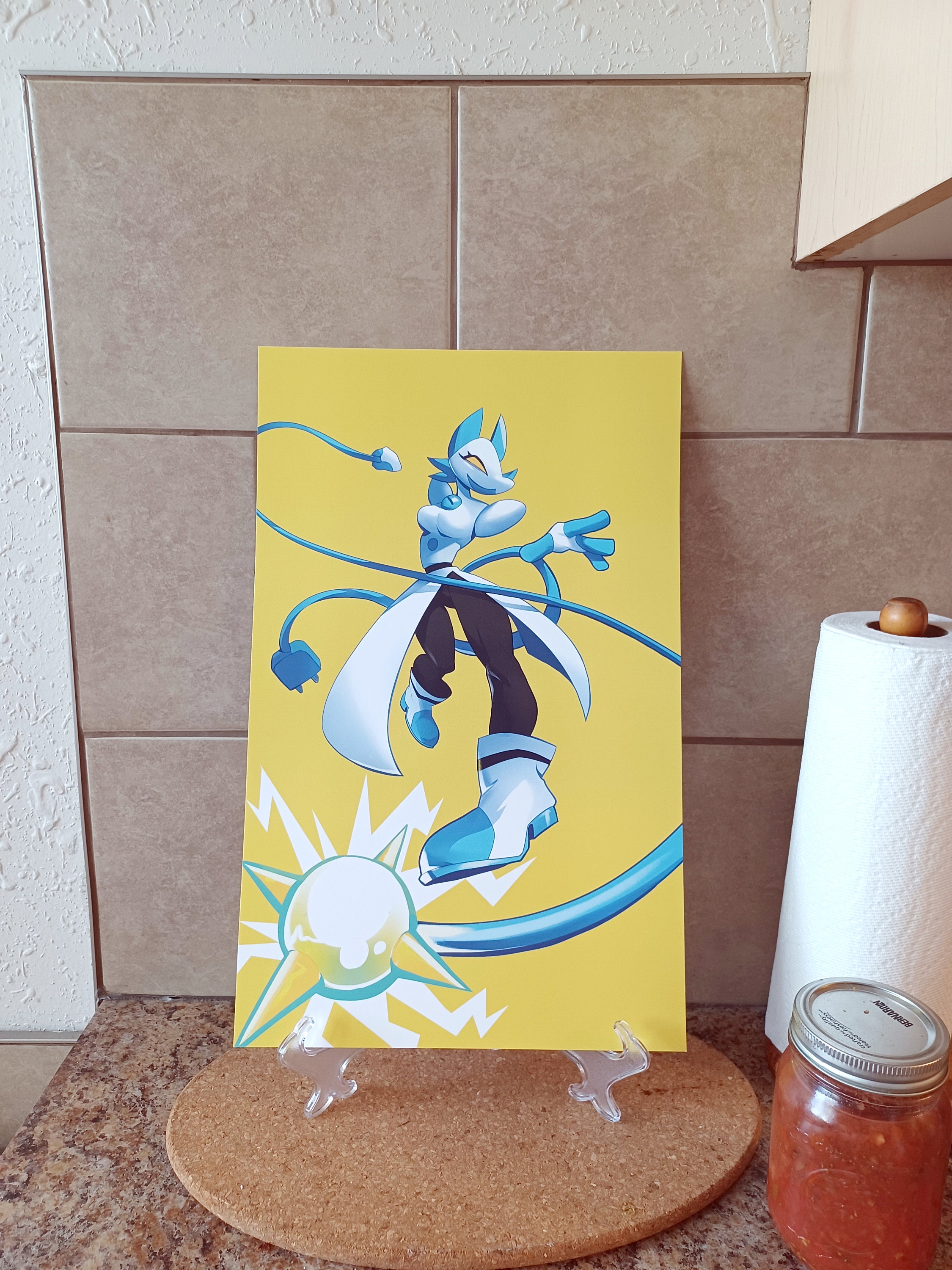 Tasque Manager From Deltarune Wall Art Print - Etsy