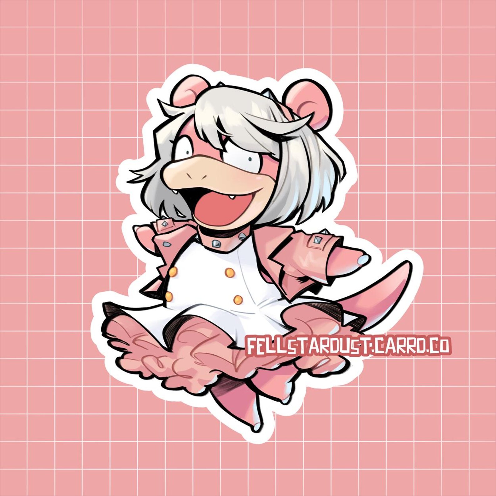 Silly Elphelt Valentine From Guilty Gear Crossover Matte Vinyl Sticker ...