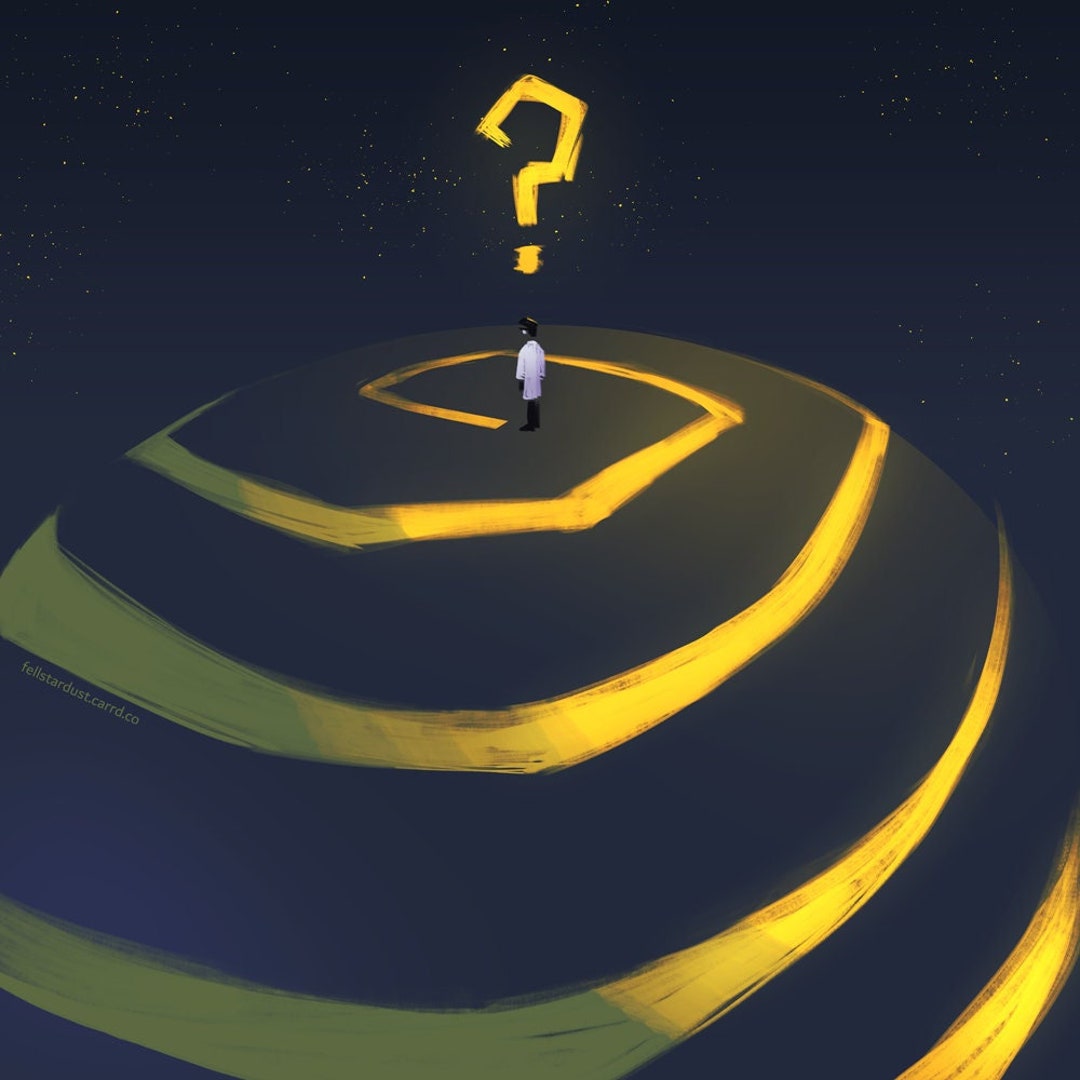 The Stanley Parable Adventure Line Question Mark Wall Art - Etsy