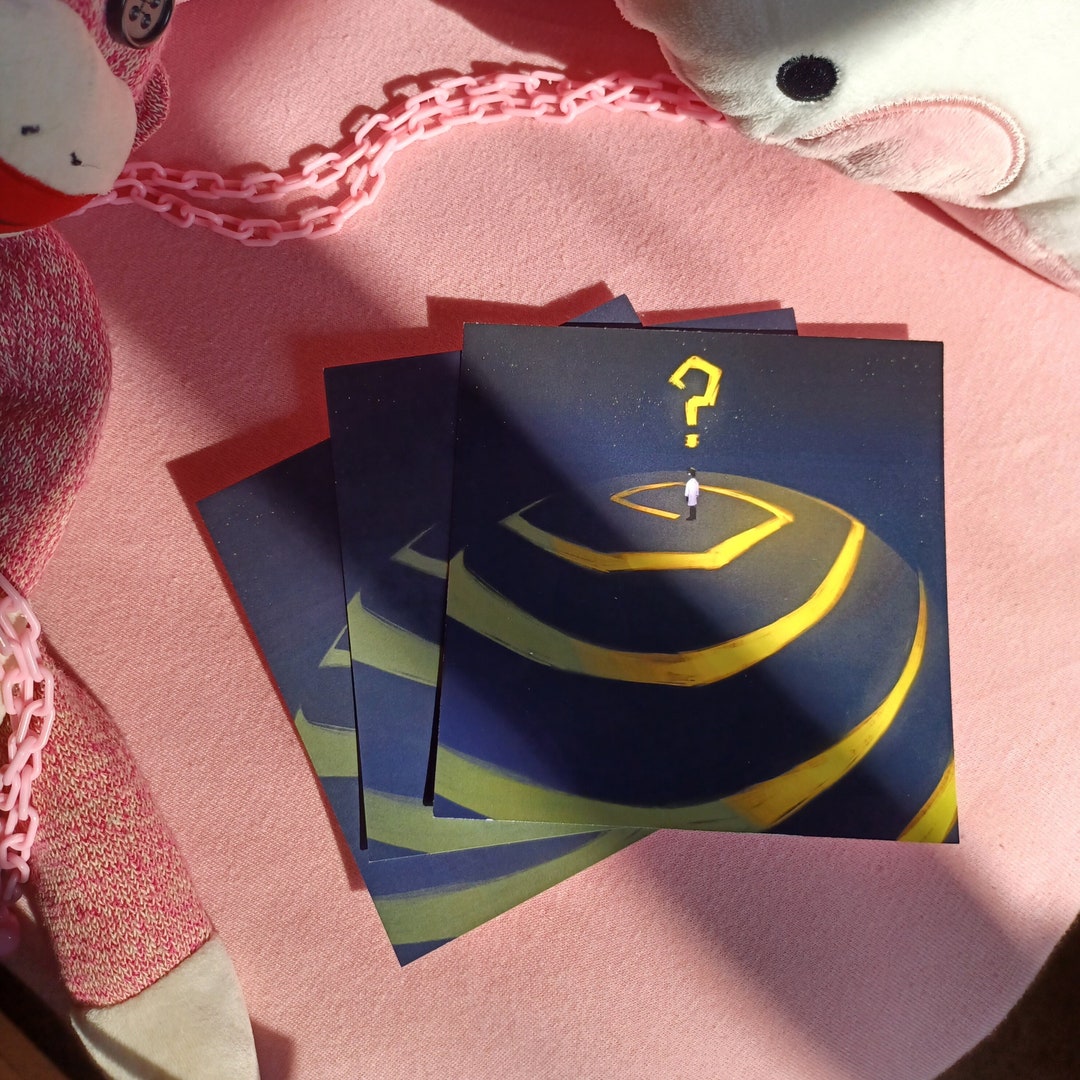 The Stanley Parable Adventure Line Question Mark Wall Art Print - Etsy