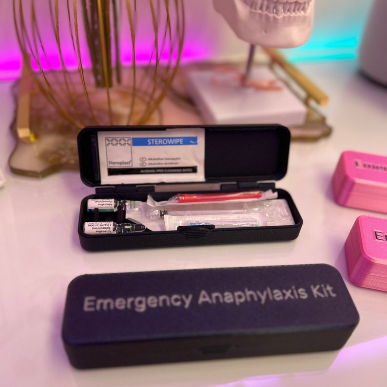 Emergency Anaphylaxis Kit Storage Box Holder for Aesthetics BLACK - Etsy UK