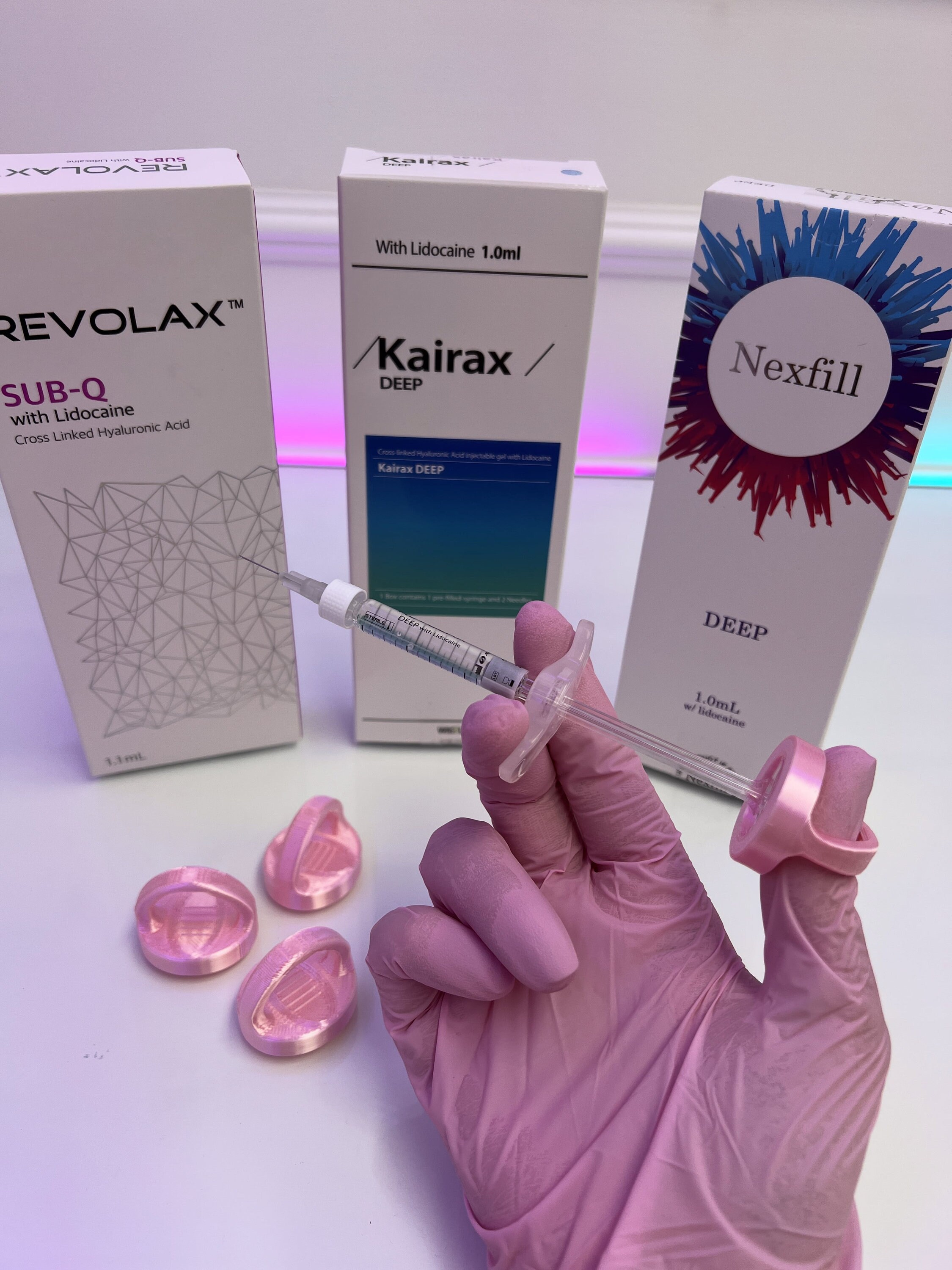 4 X Syringe Aspirators for Revolax/kairax/nexfill Dermal Filler PINK ...