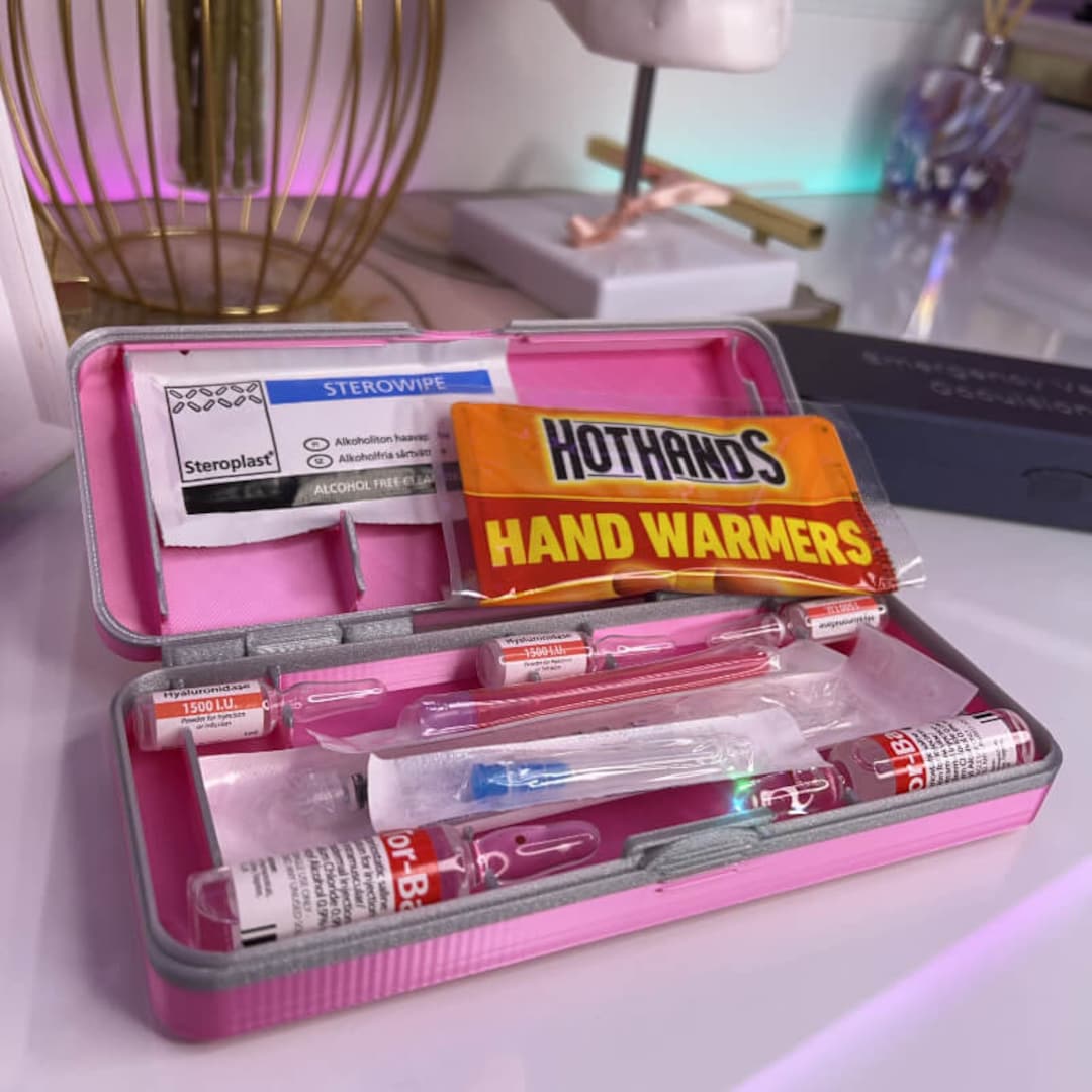 Emergency Vascular Occlusion Kit Storage Box Holder for Aesthetics PINK ...