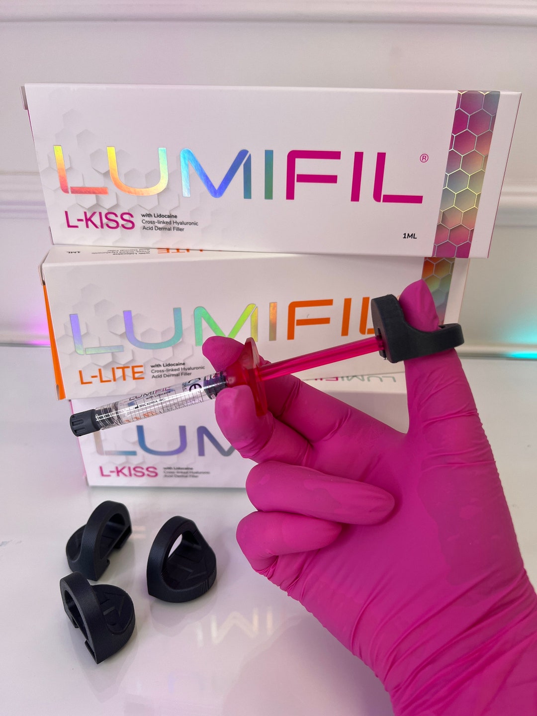 4 X Syringe Aspirators for Lumifil Dermal Filler (BLACK) - Etsy UK