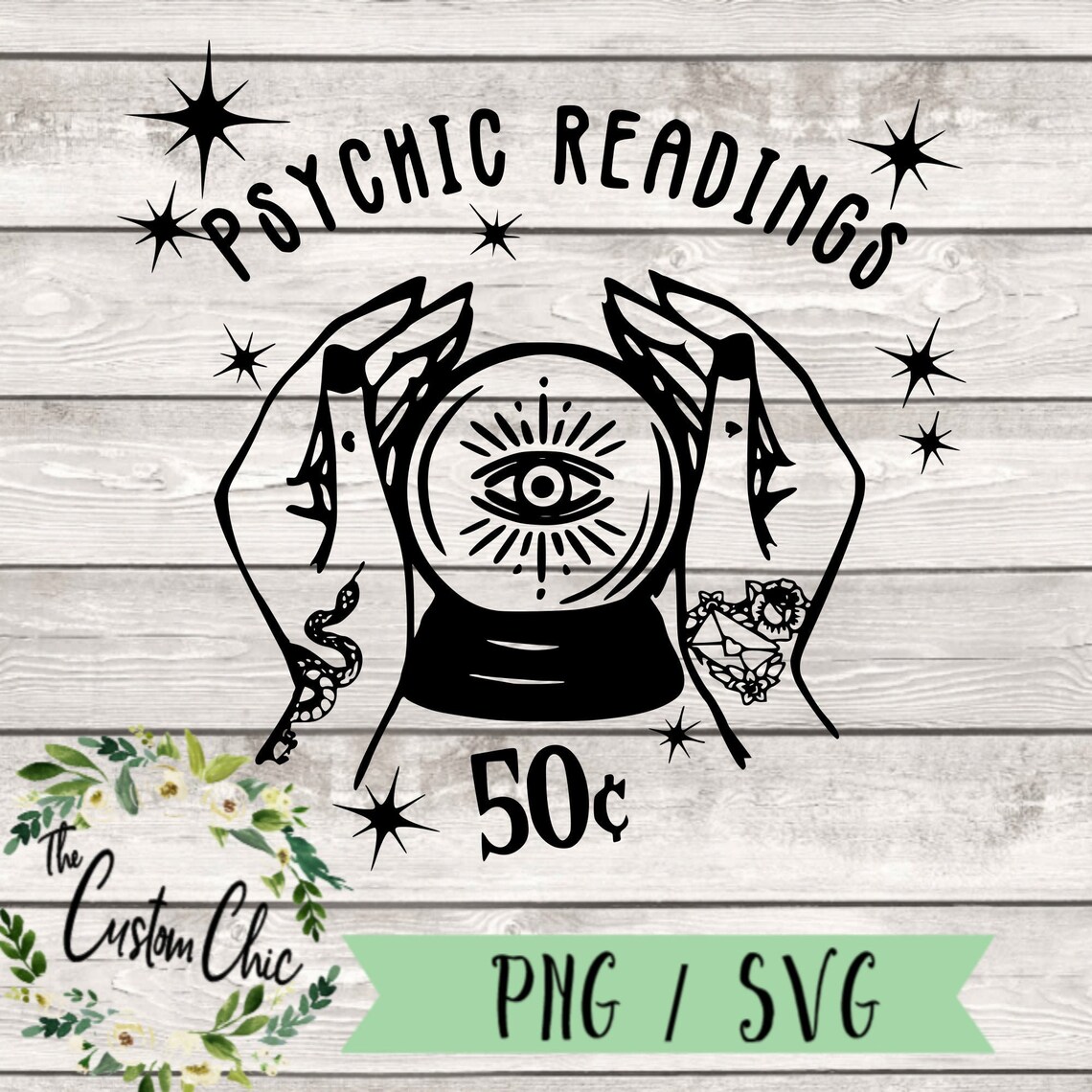 Psychic Readings Crystal Ball SVG/PNG Digital File - Metaphysical Home ...