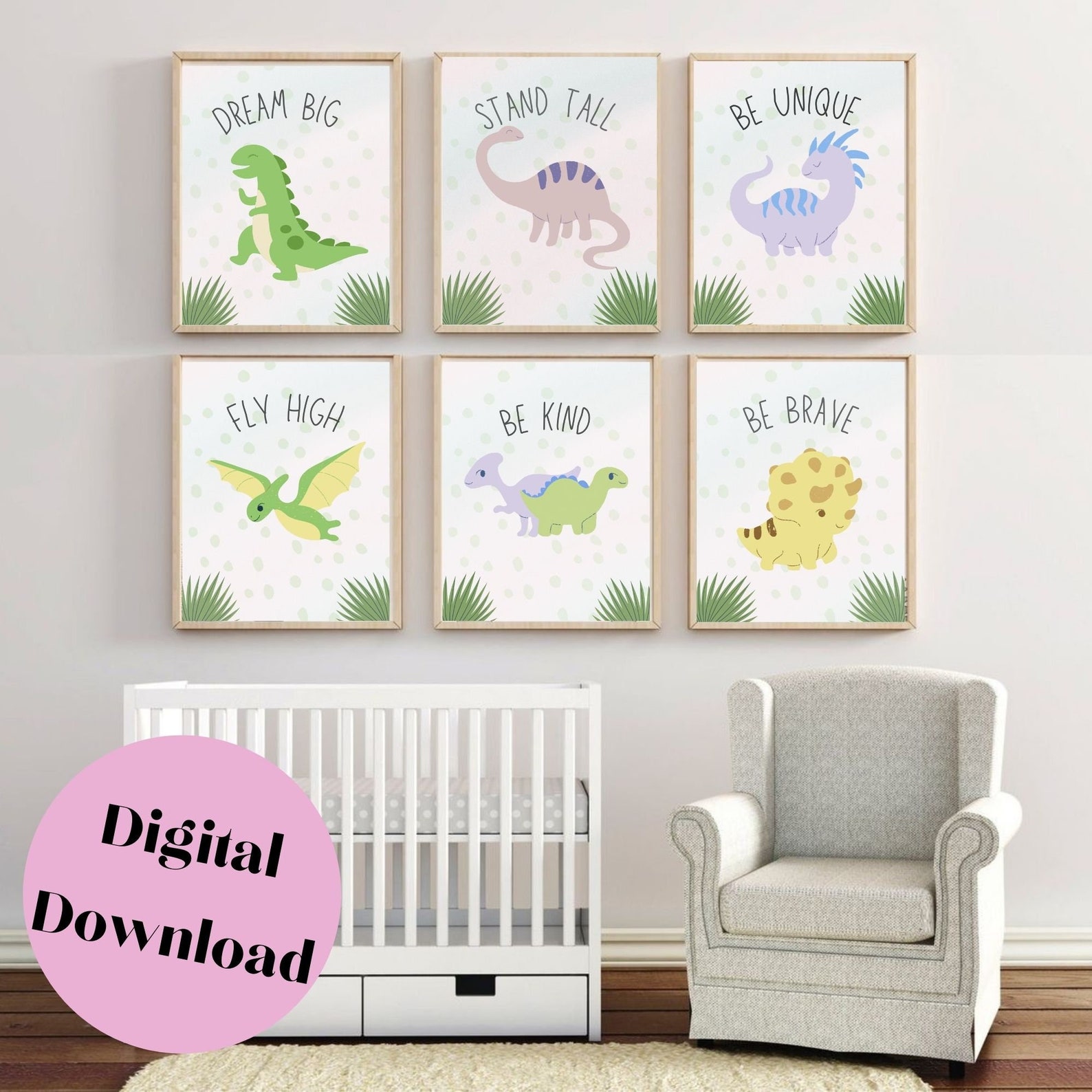 Baby Dinosaur Digital Print Download - Etsy