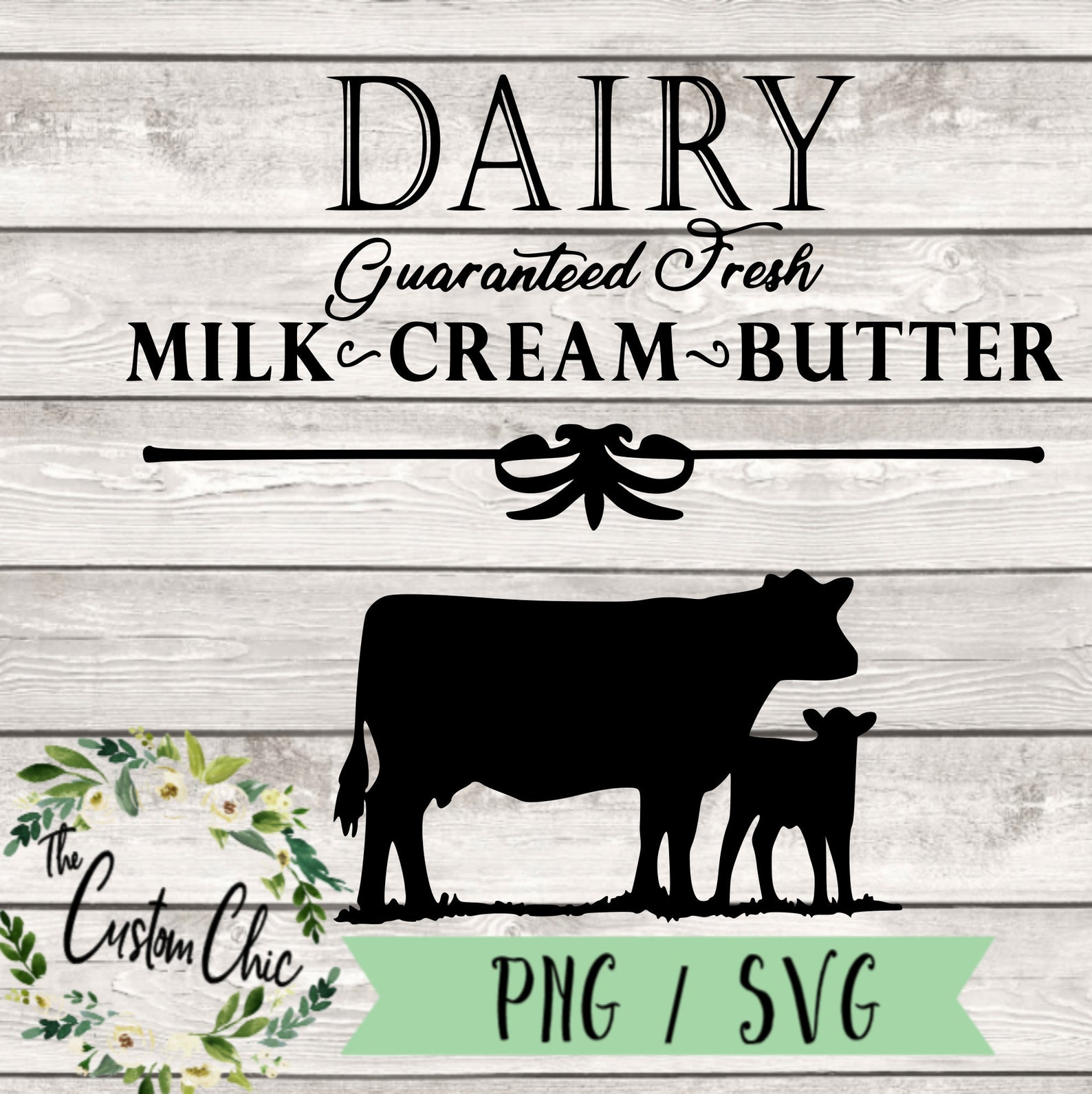 Dairy Guaranteed Fresh – SVG & PNG Digital Download - Etsy