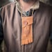 Neolithic Neck Pouch - Wearable Leather Trail Bag - Etsy