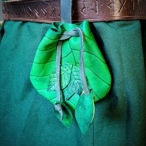 Elven Leaf Pouch - Etsy