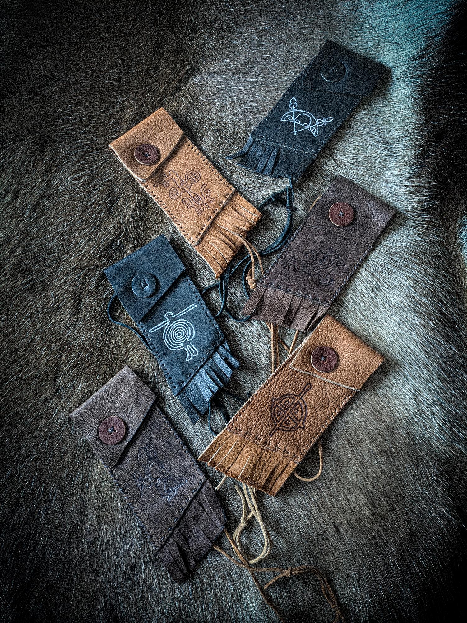 Neolithic Neck Pouch - Wearable Leather Trail Bag - Etsy