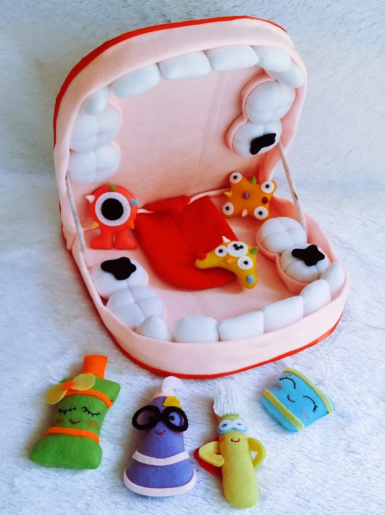 Dental Hygienist, Happy Teeth, Teeth Fairy, Felt Educational Toy ...
