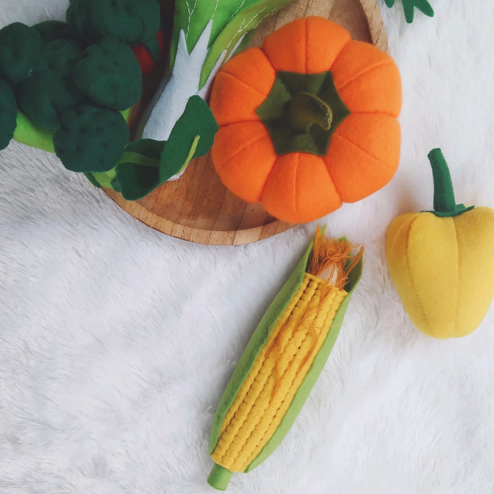 Felt Food Corn Pretend Play Kitchen Eco Friendly Toy Fake - Etsy