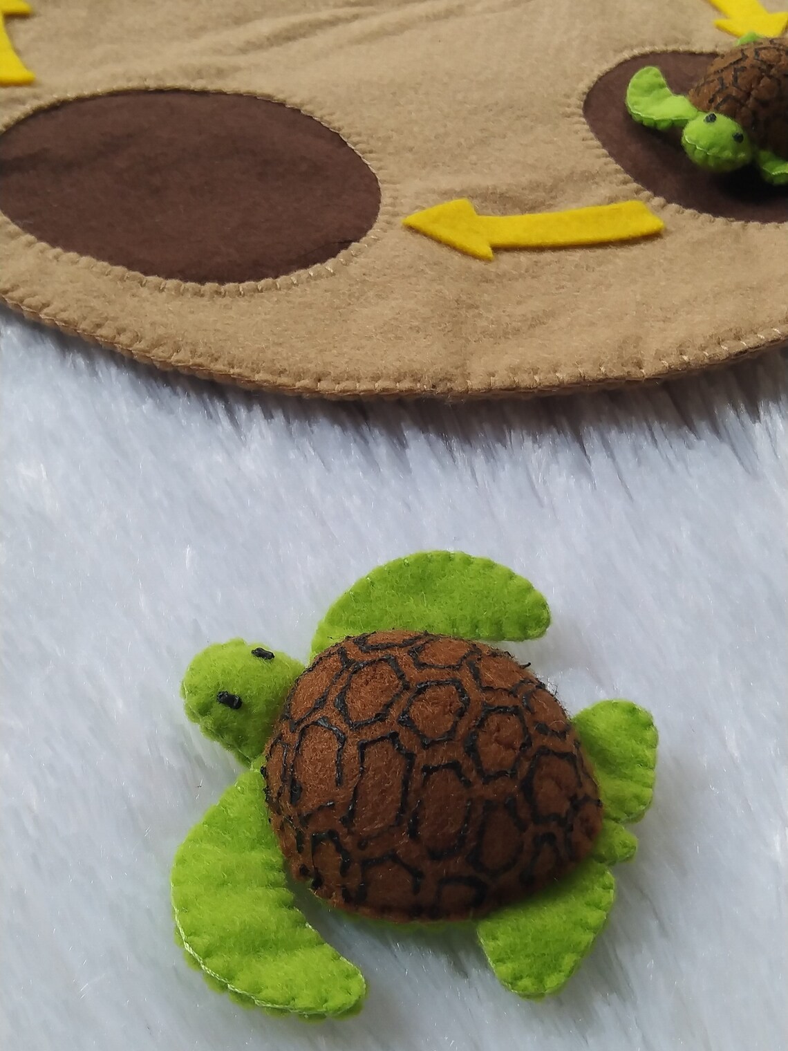 Life Cycle of Turtle, Life Cycle Felt Tray, Turtle Felt Board, Felt ...