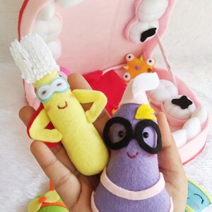 Dental Hygienist, Happy Teeth, Teeth Fairy, Felt Educational Toy ...