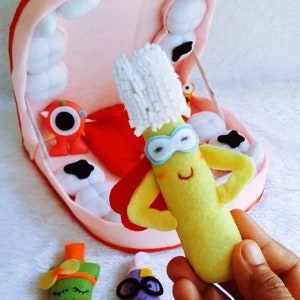 Dental Hygienist, Happy Teeth, Teeth Fairy, Felt Educational Toy ...