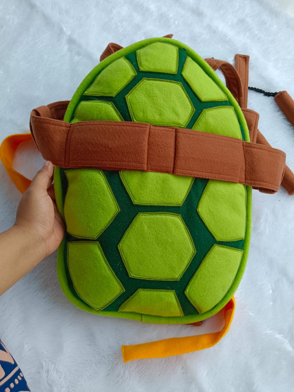Felt Ninja Turtle Michelangelo (orange), Ninja Turtle Set Costume ...
