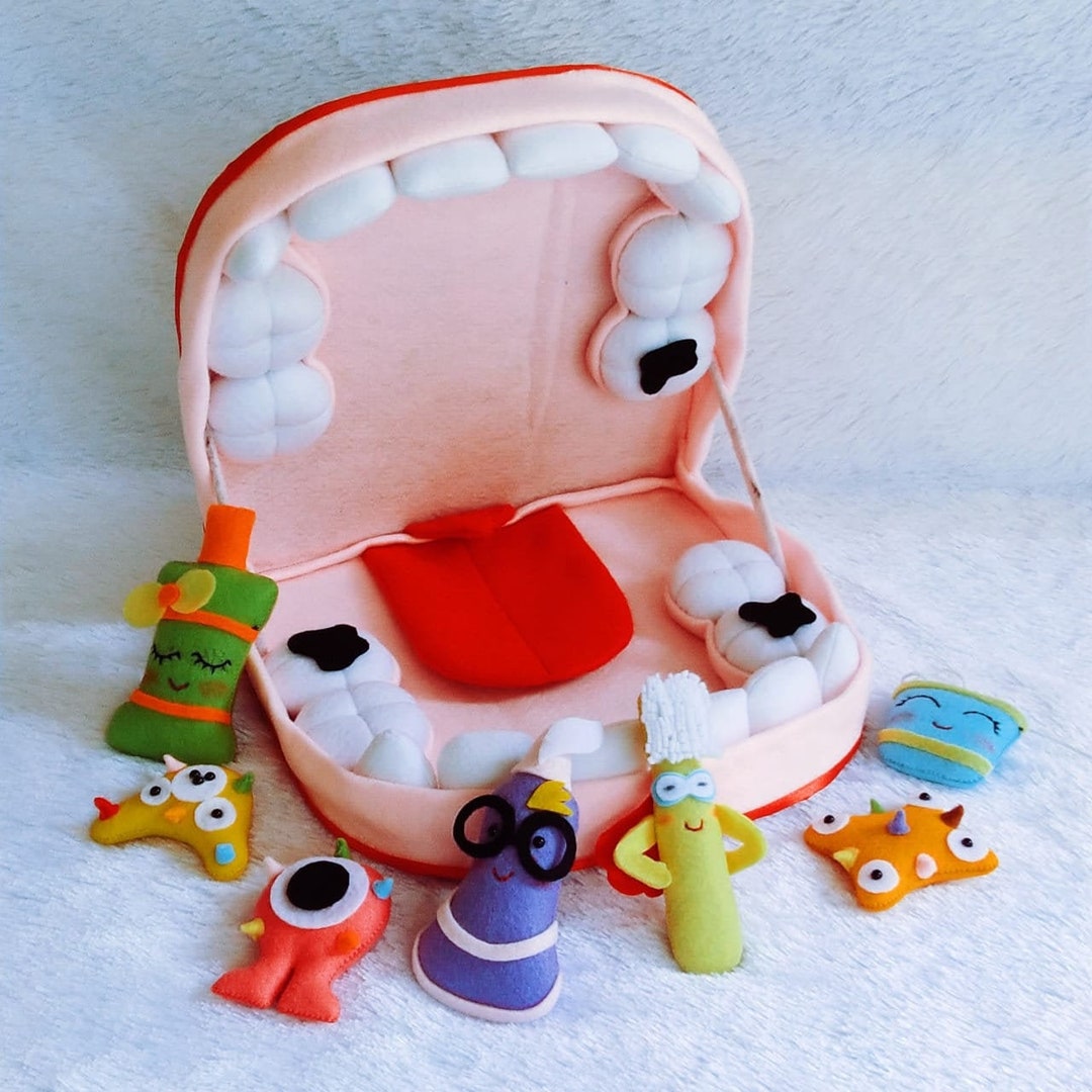 Dental Hygienist, Happy Teeth, Teeth Fairy, Felt Educational Toy ...