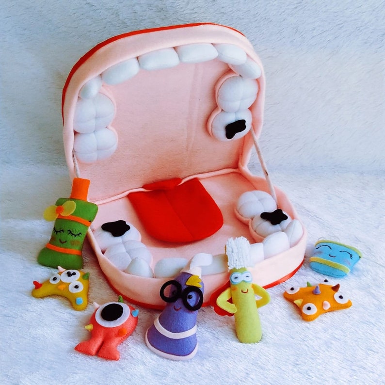 Dental Hygienist, Happy Teeth, Teeth Fairy, Felt Educational Toy ...