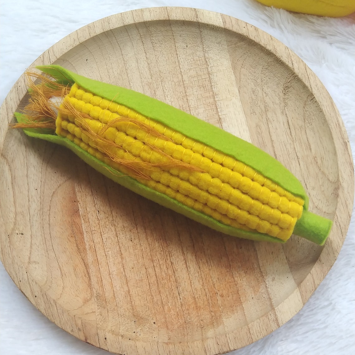 Felt Food Corn Pretend Play Kitchen Eco Friendly Toy Fake - Etsy
