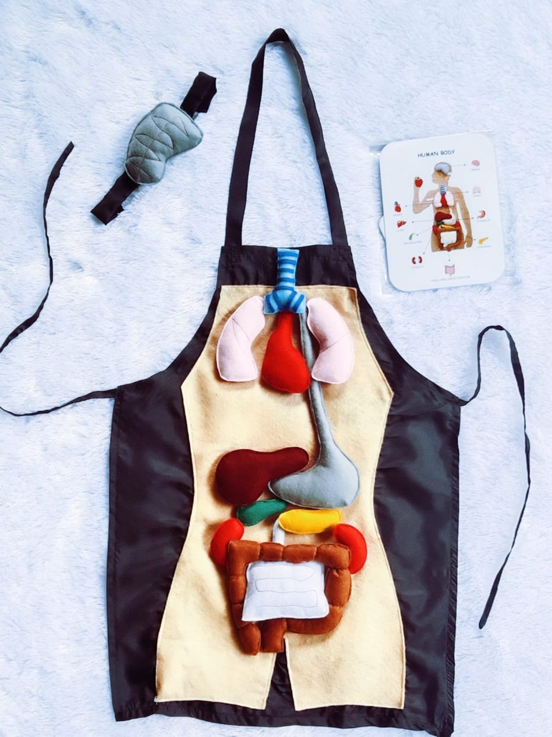 Montessori Anatomy Vest, Personalized Human Organs Apron, Anatomy Board ...