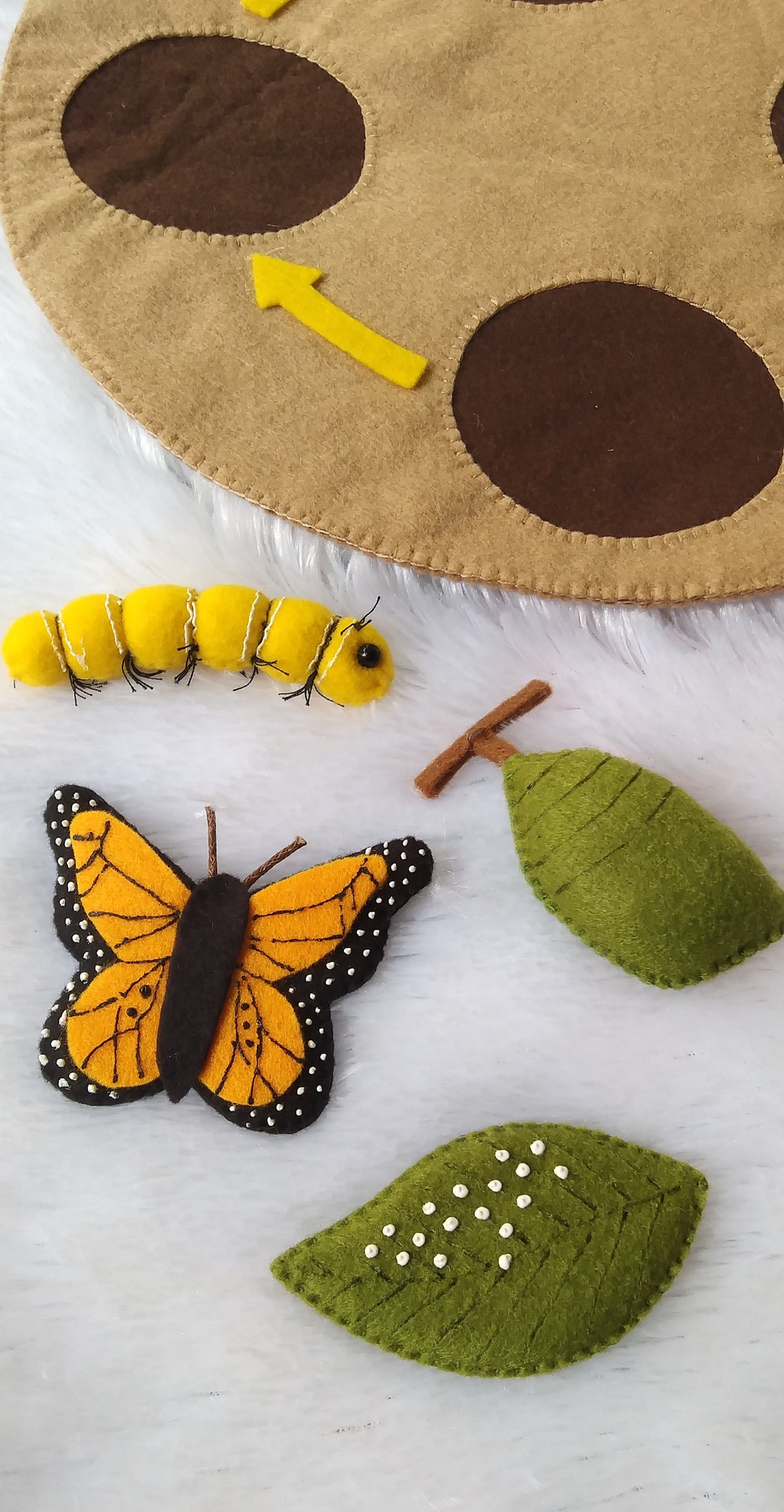 Butterfly Life Cycle Felt Board, Butterfly Life Cycle Set Science ...
