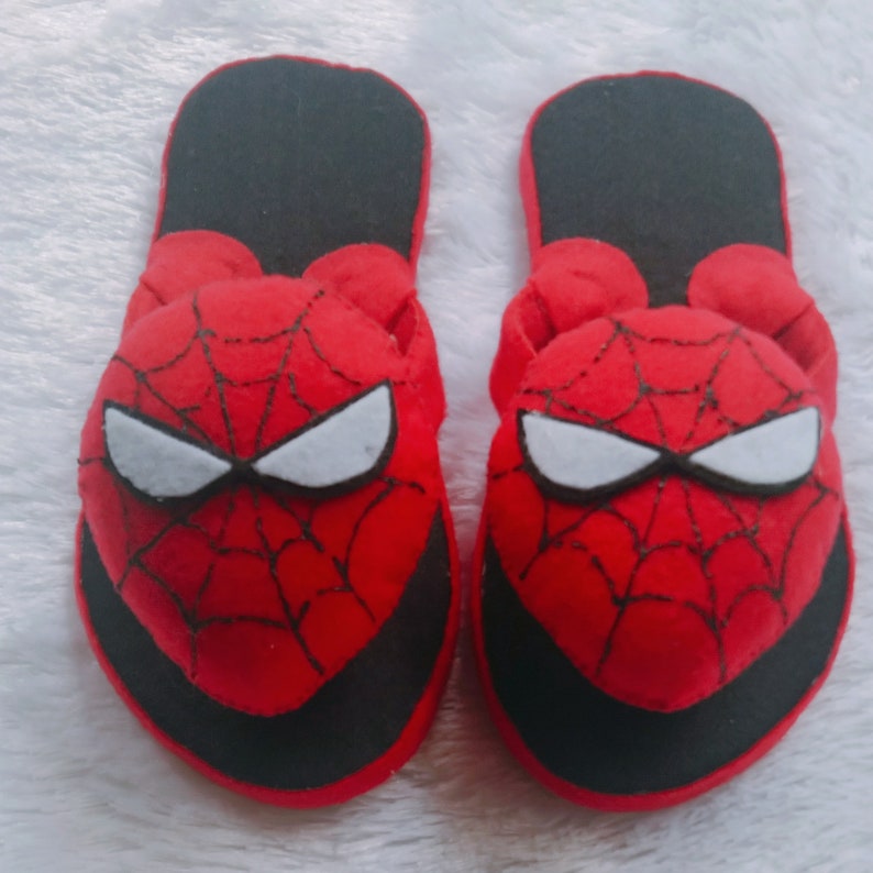 Spiderman Felted Slipper , Cute Cartoon Slipper Felted, Characters ...