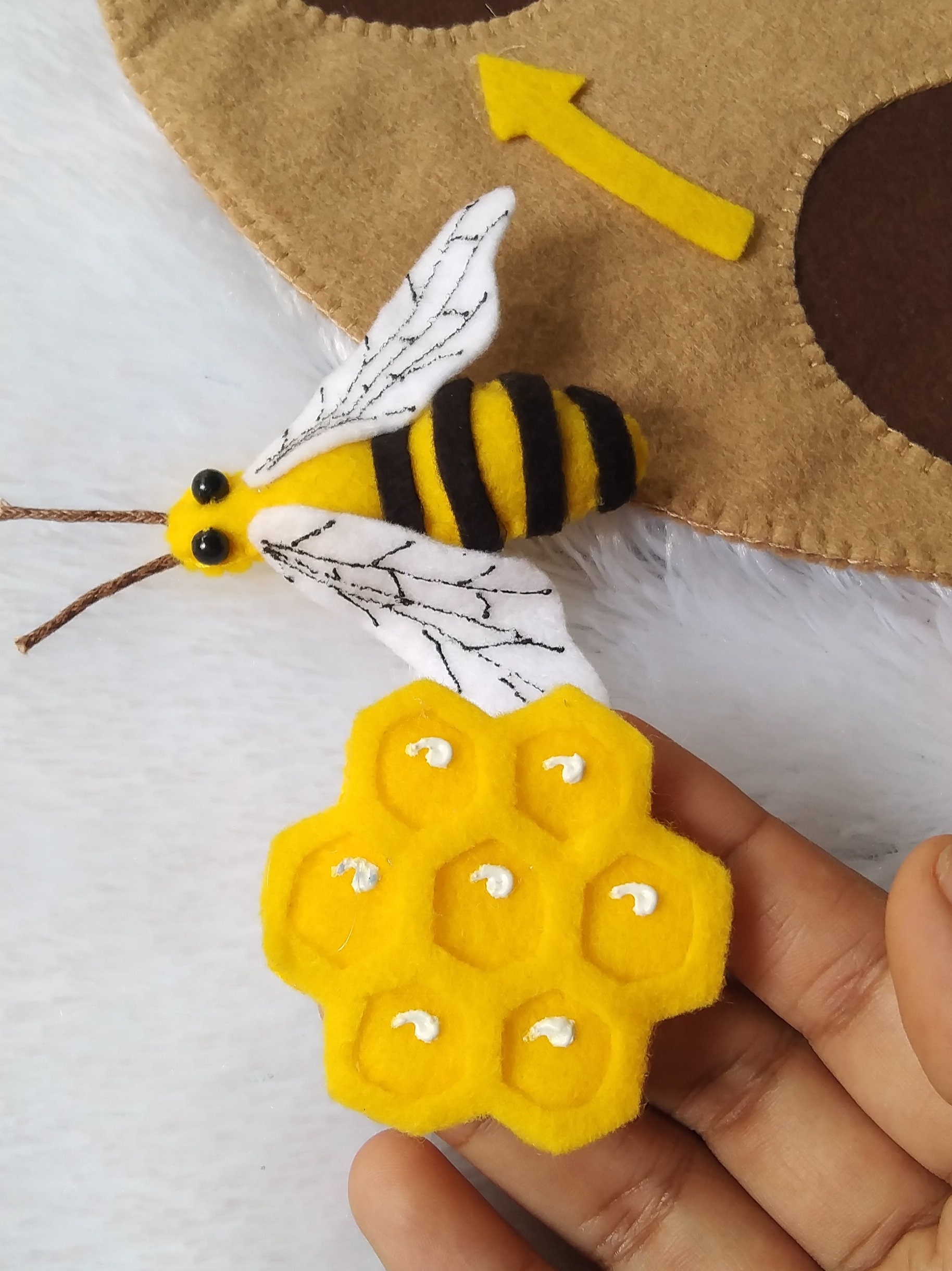 Bee Felt Board, Life Cycle Flannel Set, Life Cycle of a Bee With ...