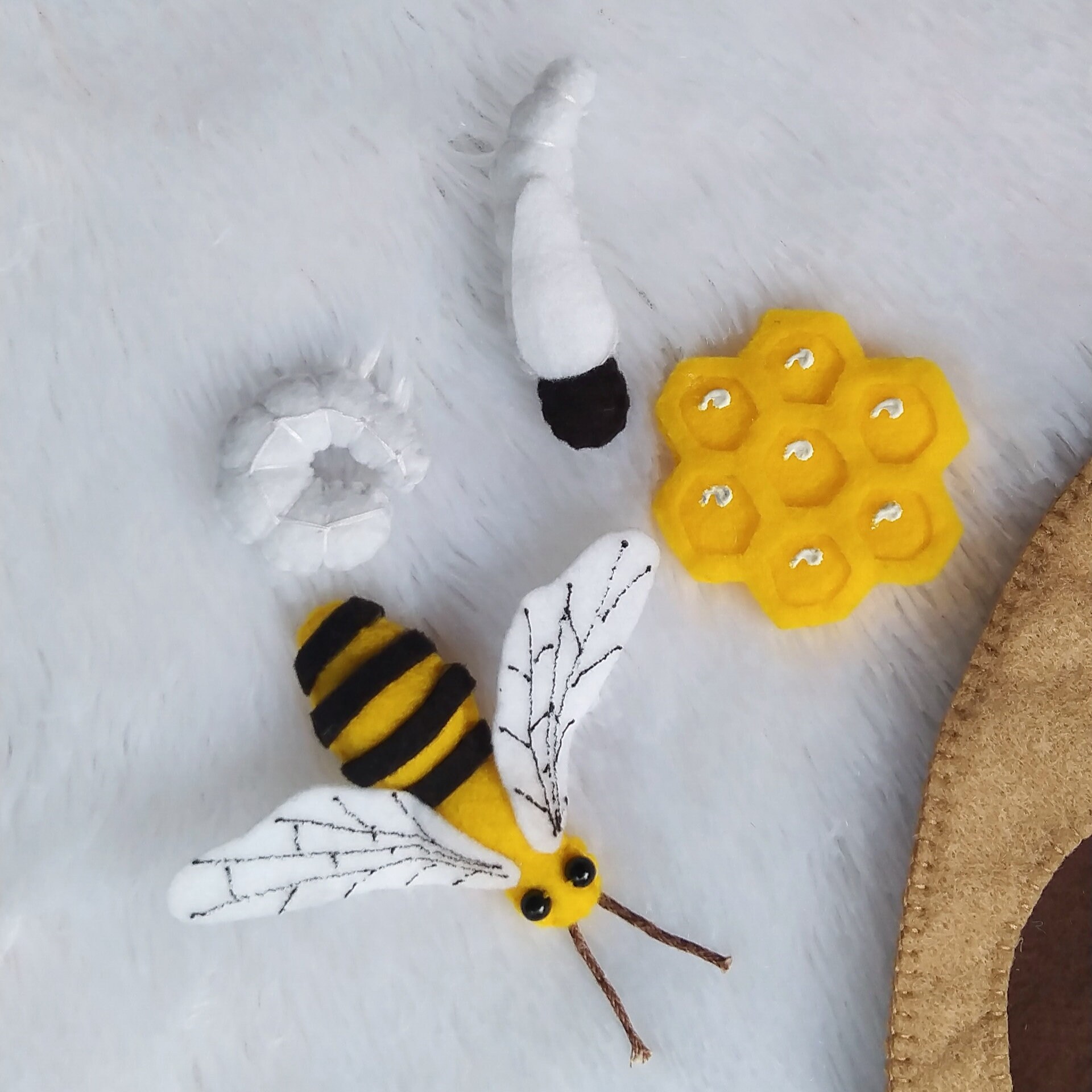 Bee Felt Board, Life Cycle Flannel Set, Life Cycle of a Bee With ...