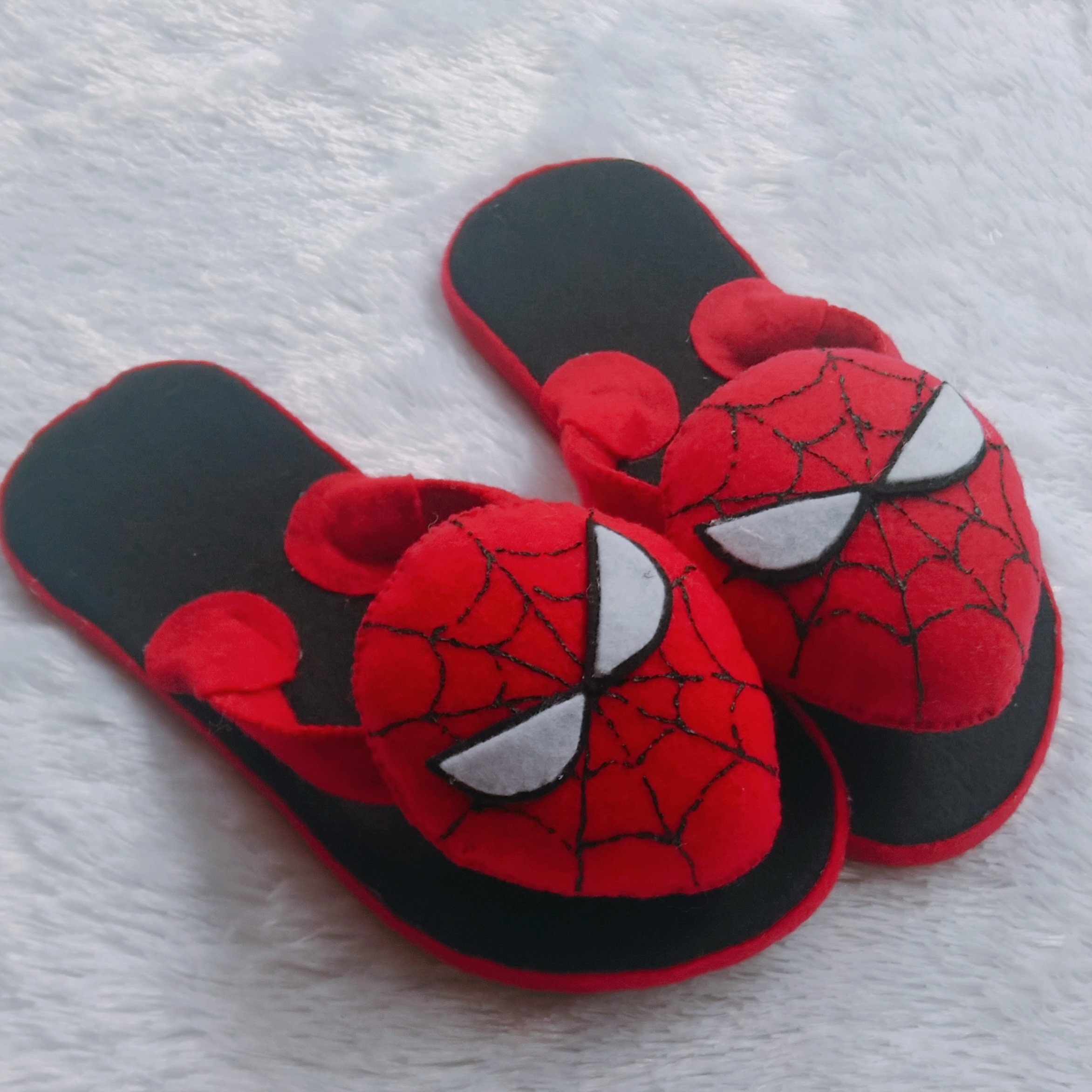 Spiderman Felted Slipper , Cute Cartoon Slipper Felted, Characters ...