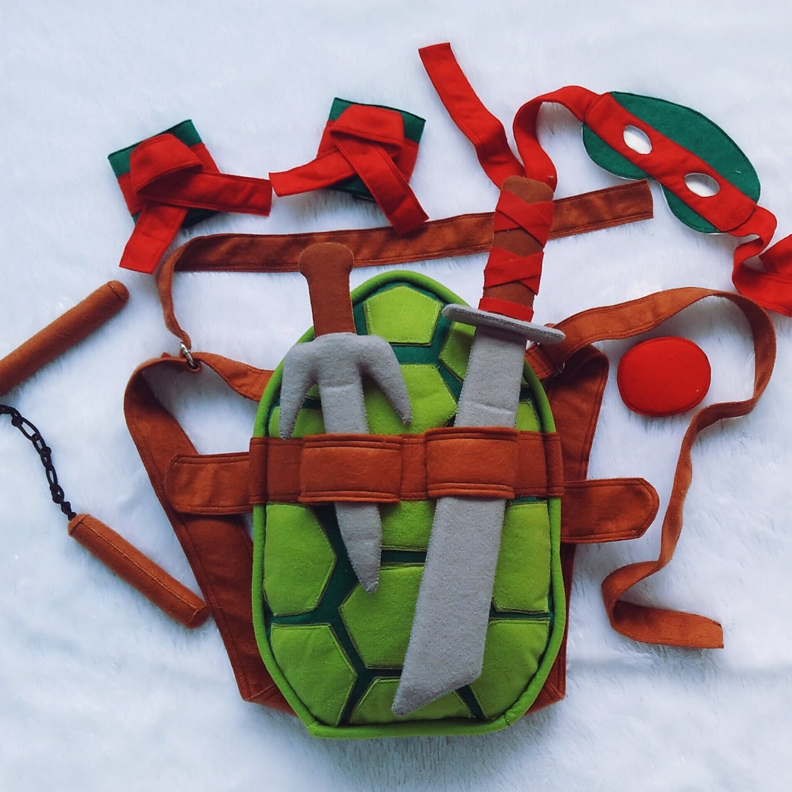 Ninja Turtle Set Costume, Turtle Dressing up Outfit, Teenage Mutan ...