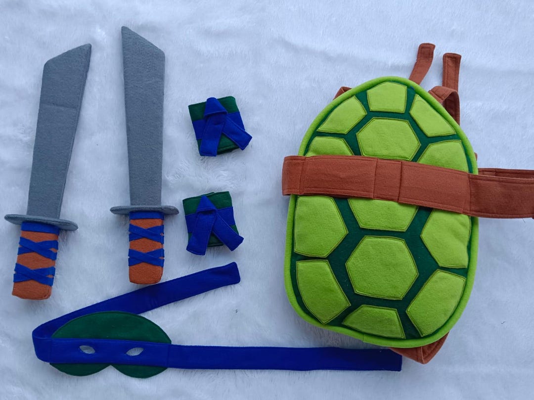 Felt Ninja Turtle (blue), Ninja Turtle Set Costume, Ninja Turtle Figure ...