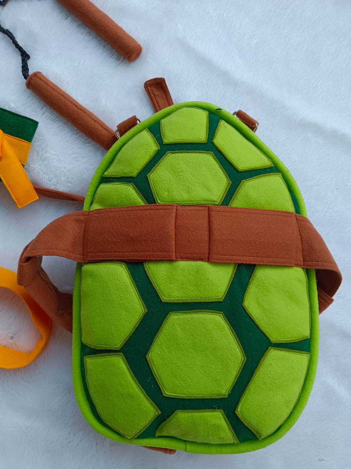 Felt Ninja Turtle Michelangelo (orange), Ninja Turtle Set Costume ...